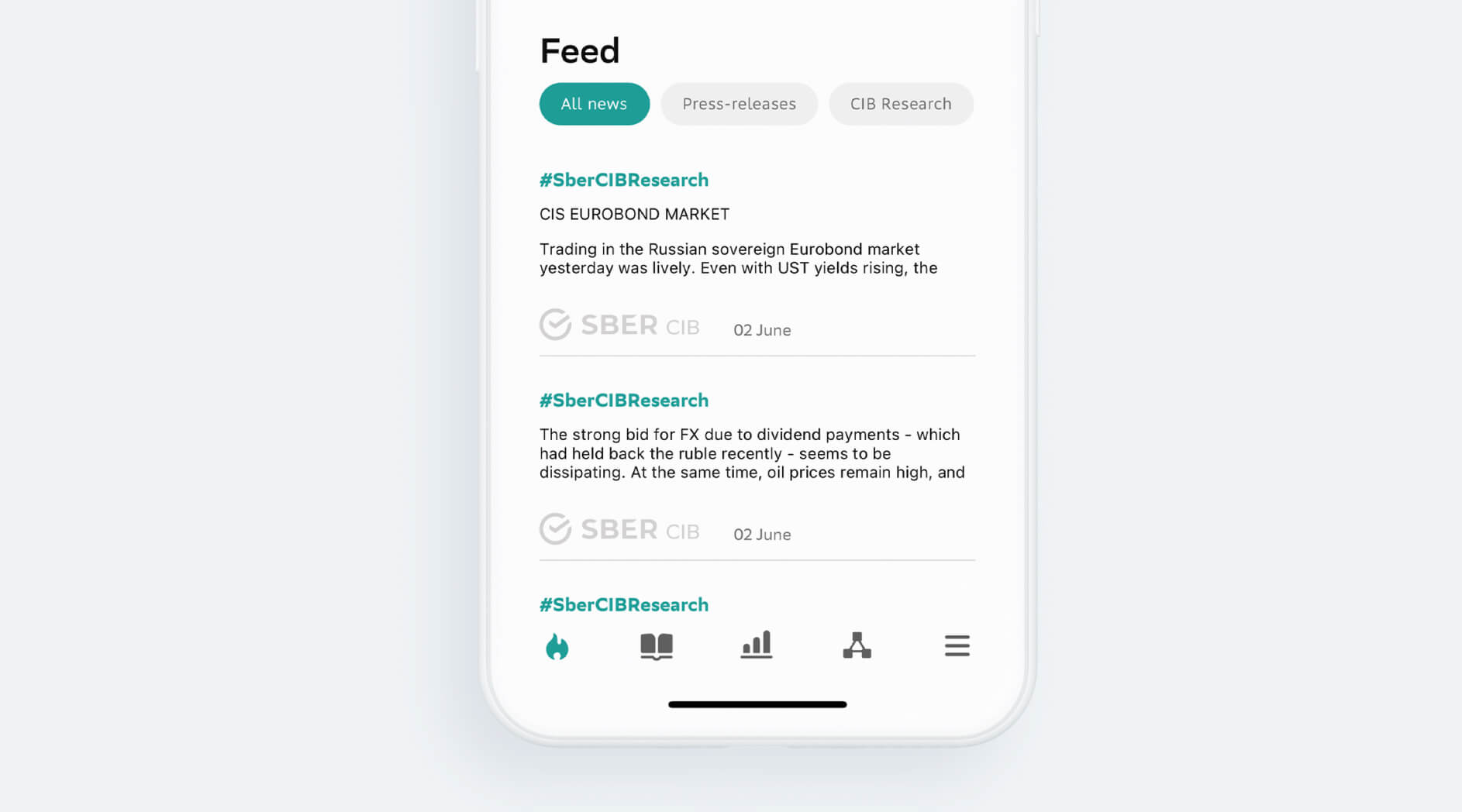 Sberbank Shareholder mobile app
